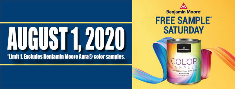 Benjamin Moore FREE Sample Saturday! - ChasMar Home & Garden